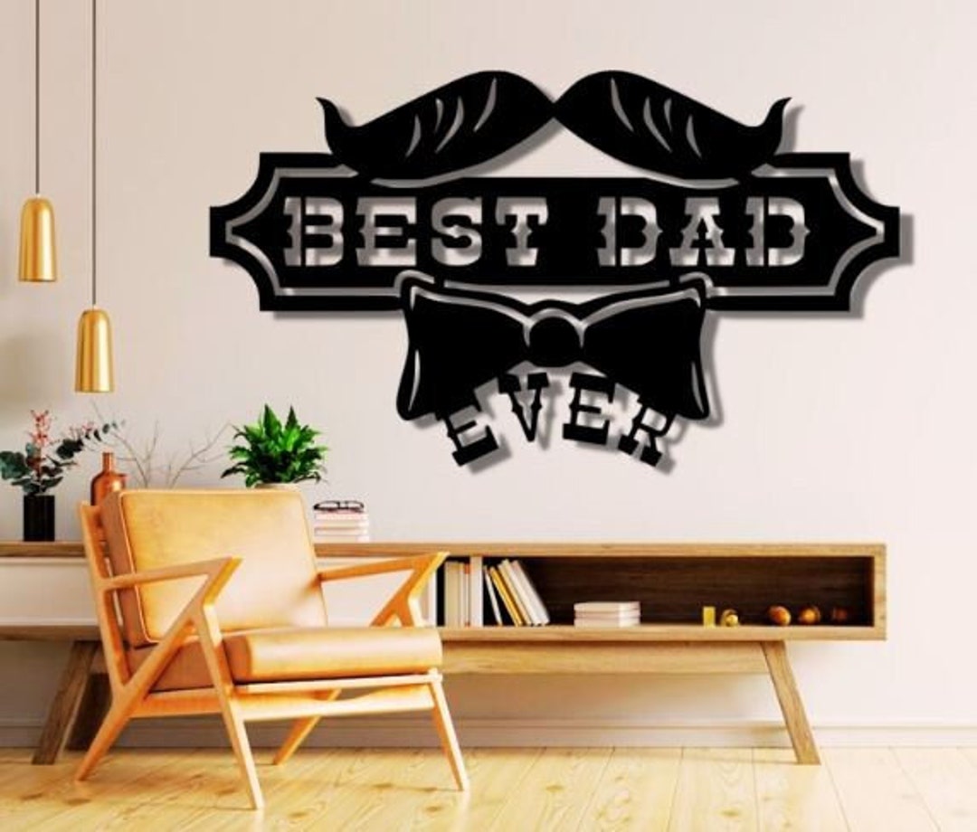 Best Dad Dxf Svg Png Files , Dad , Father , Best , Ever , Moustache ...
