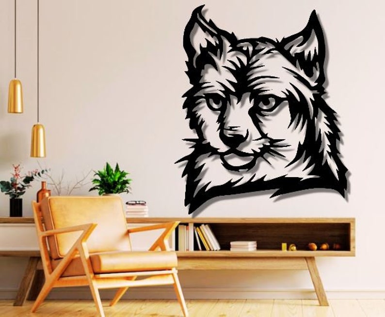 Cat Dxf Svg Png Files Cat Face Kitten Wall Art - Etsy