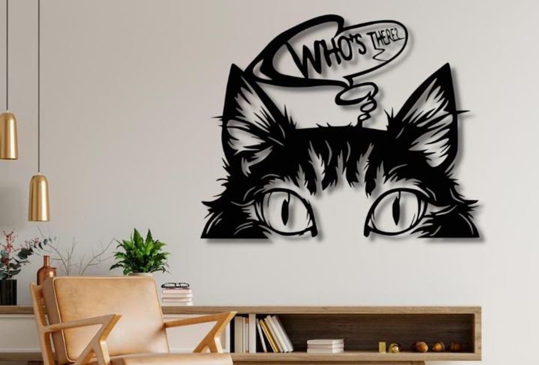 Cat Dxf Svg Png Files for Cnc Laser Plasma Cut File Peep Design Cats ...