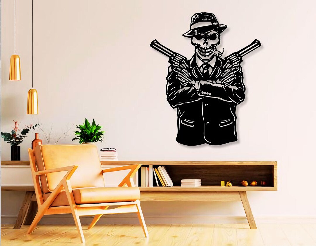 Mafia Dxf , Svg , Png , Files , Mafia , Skull , Skeleton , Tuxedo ...