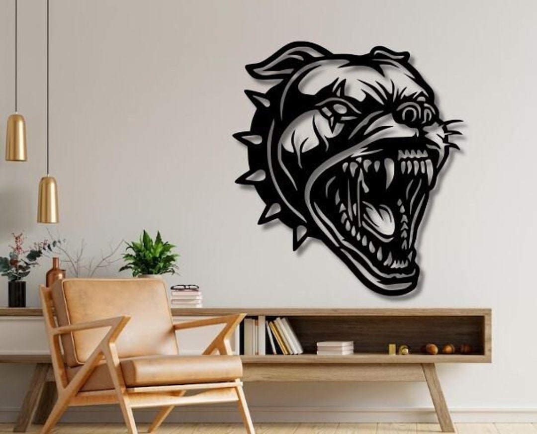 Bulldog Dxf Svg Png Files Bulldog Angry Dog Face - Etsy