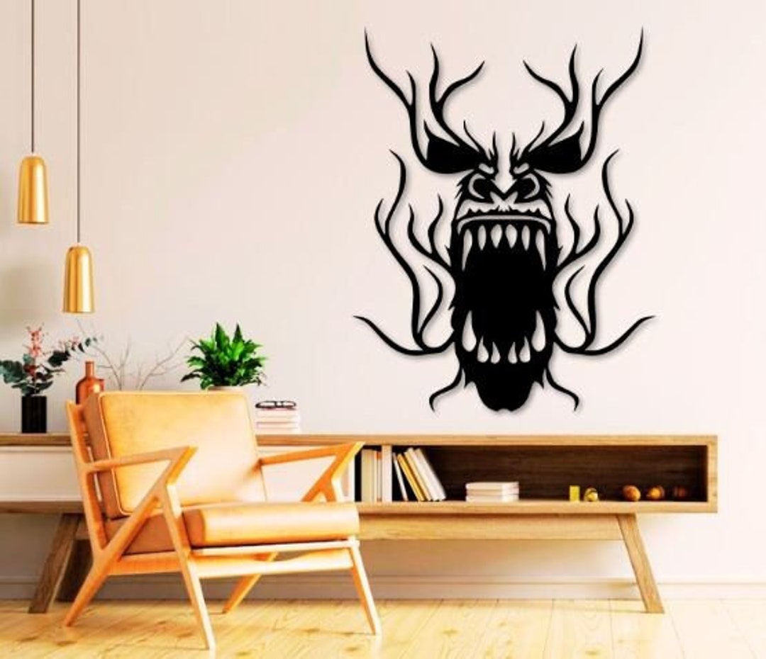 Devil Dxf Svg Png Files , Exorcist , Lucifer , Horror , Face ...