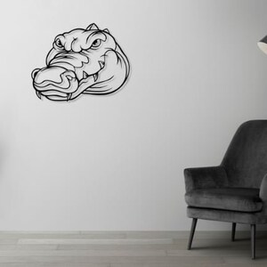 Alligator Dxf Svg Png Files , Alligator , Face , Wall Art Cut File for ...