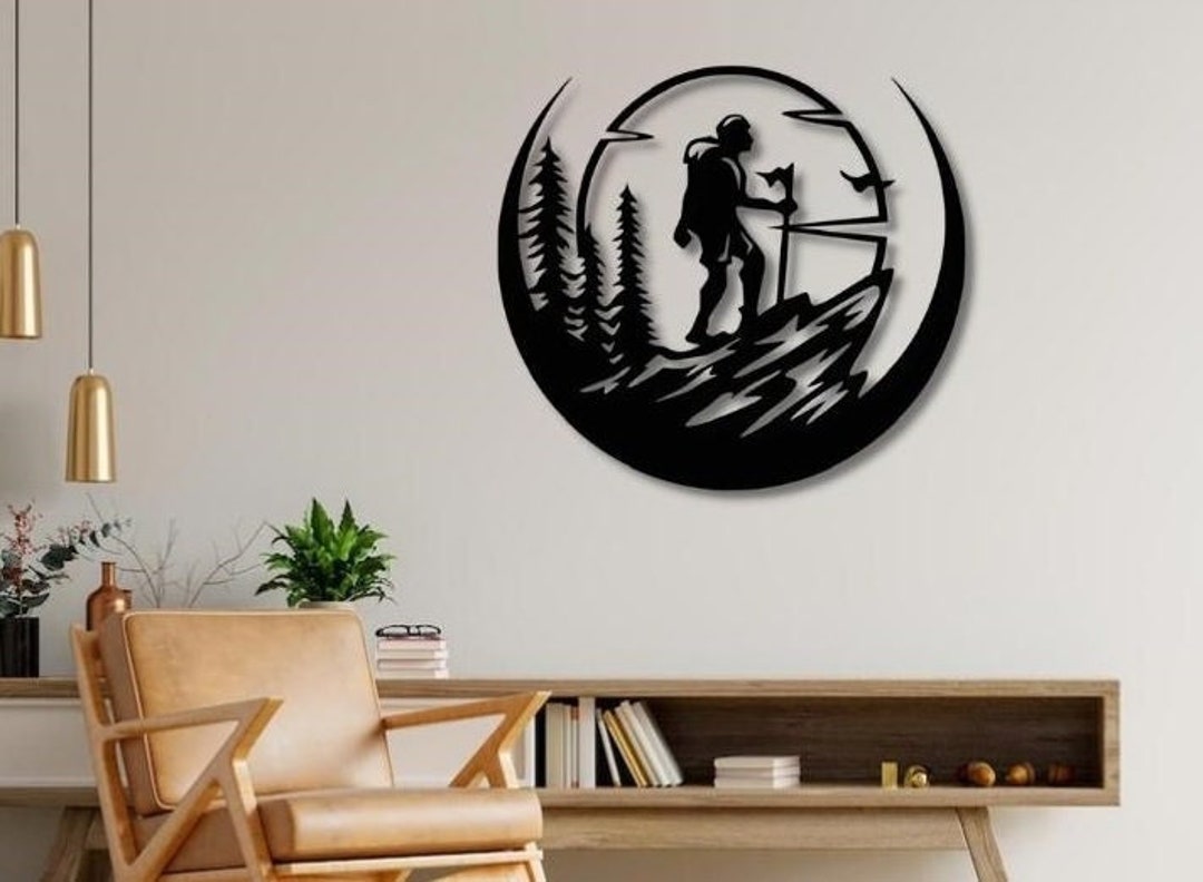 Climber Dxf , Svg , Png , Files , Laser Cut , Wall Art , Climber , Hill ...