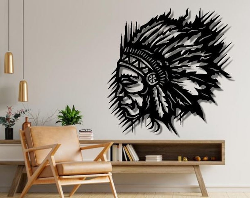 Indian Dxf Svg Png Files American Native Indian - Etsy