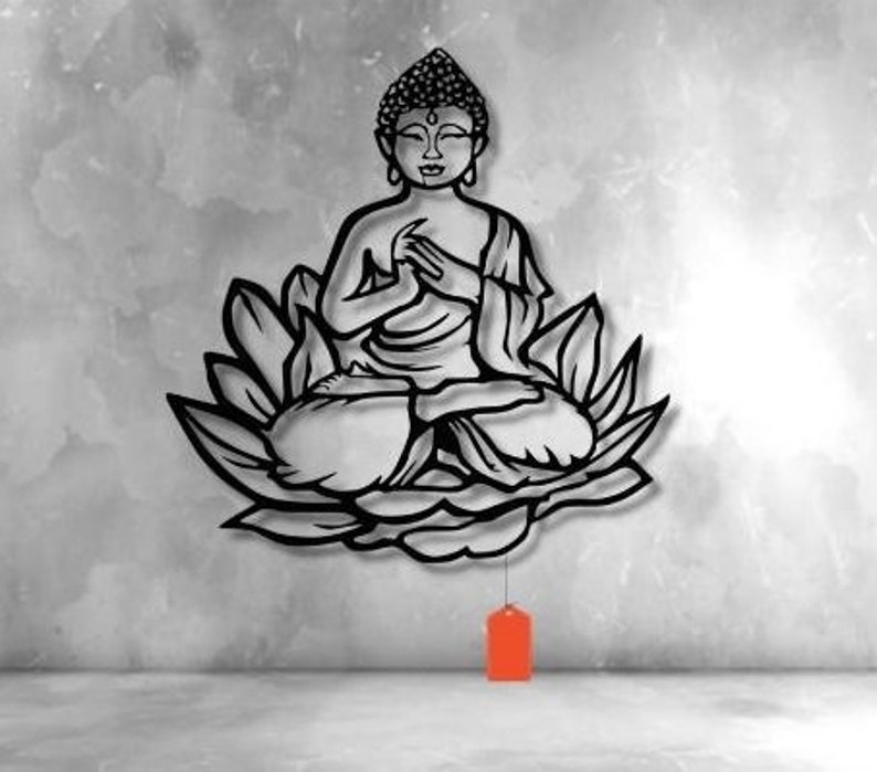 Budha Dxf Svg Png Files Budha Laser Cut Wall Art - Etsy