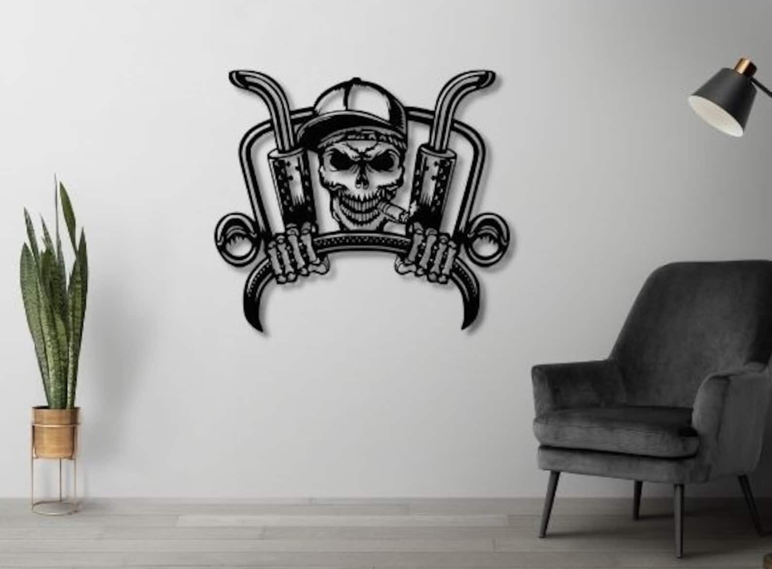 Skull Driver Dxf Svg Files Skull Driver Truck - Etsy