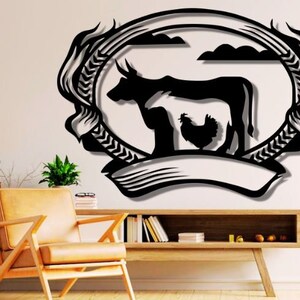 Farm Dxf , Svg , Png , Files , Farm , Family , Cow , Rooster , Sheep ...