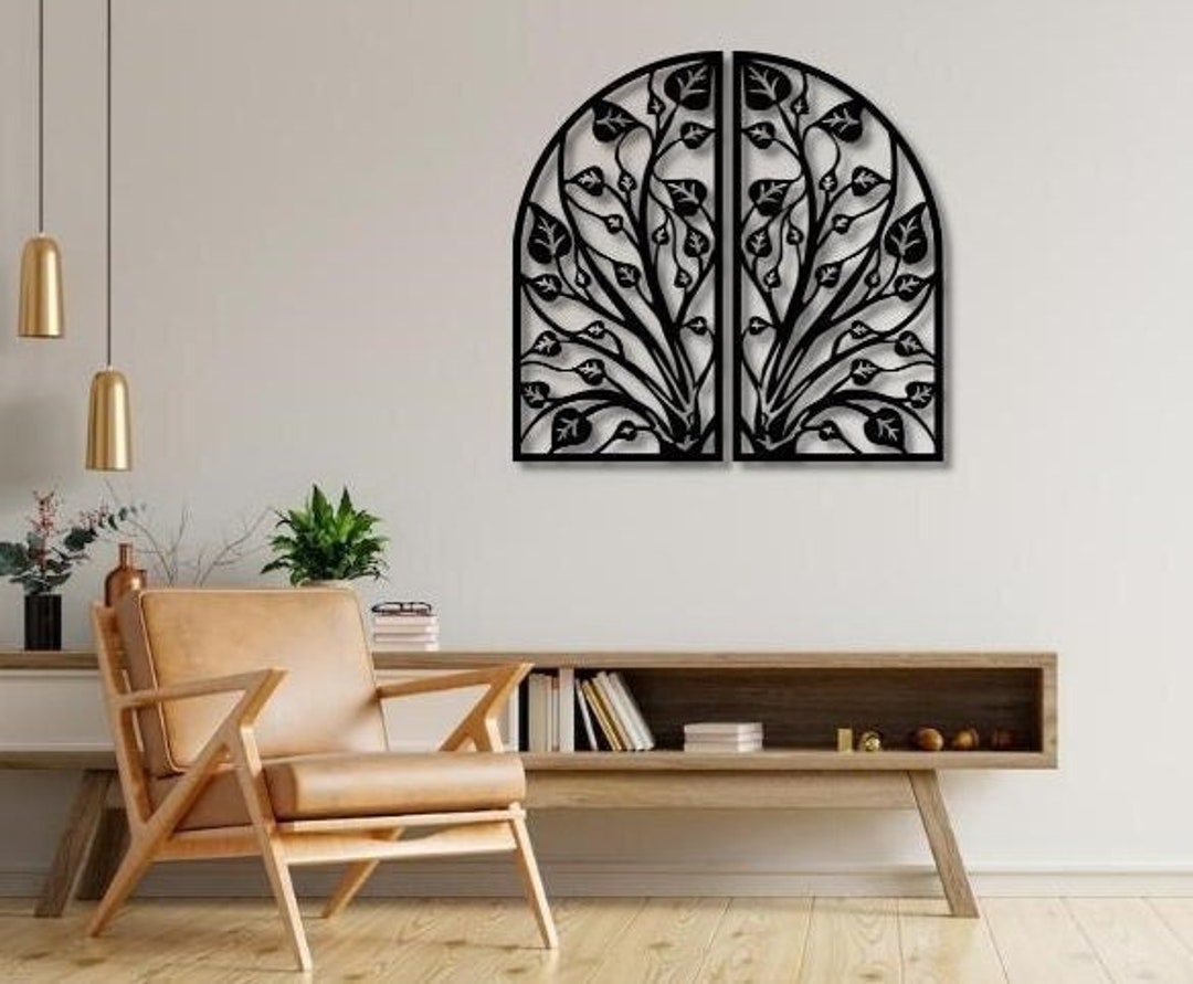 Leaves Dxf Svg Png Files for Cnc Wall Art Ivy Tree Flower Window ...