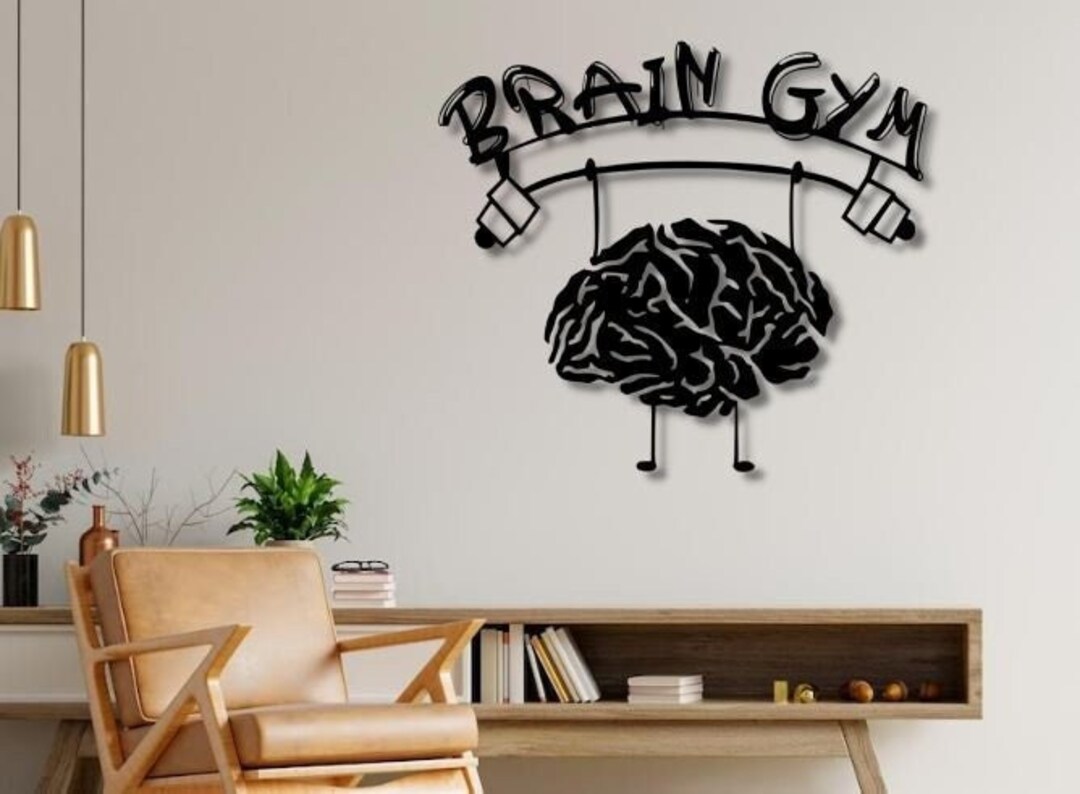 Brain Gym Dxf Svg Png Files for Cnc Laser Plasma Cut File Gym , Clever ...