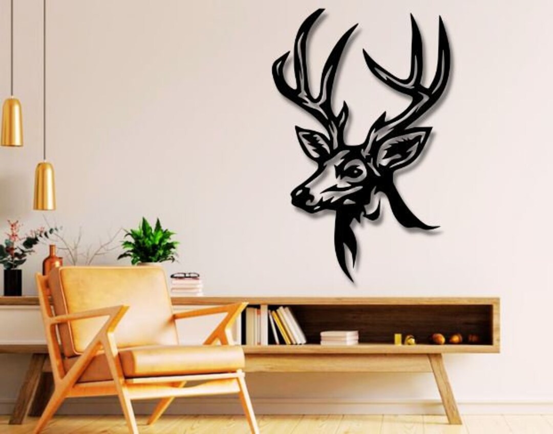 Deer Dxf , Svg , Png , Files , Deer , Portrait , Face , Head , Cut ...
