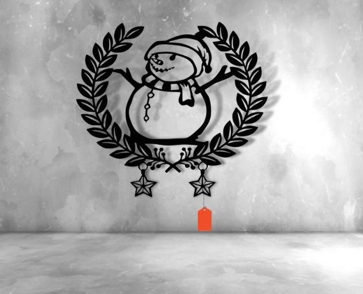 Snowman Dxf Svg Png Files Laser Cut Snowman - Etsy