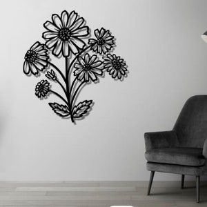 Daisy Metal Wall Art Files, CNC Laser Cut (svg, Dxf, Png) - Etsy