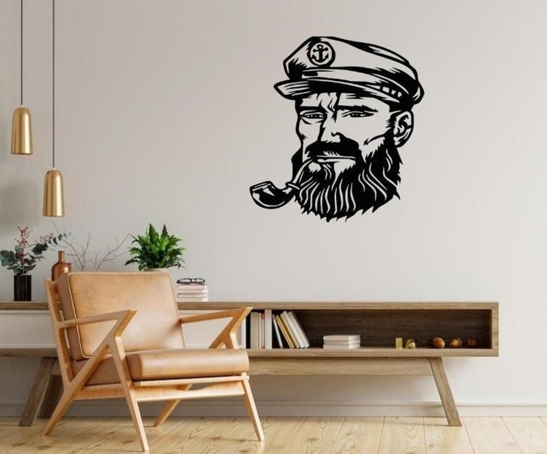 Captain Dxf , Svg, Png , Files , Laser Cut , Sailor , Captain , Marine ...