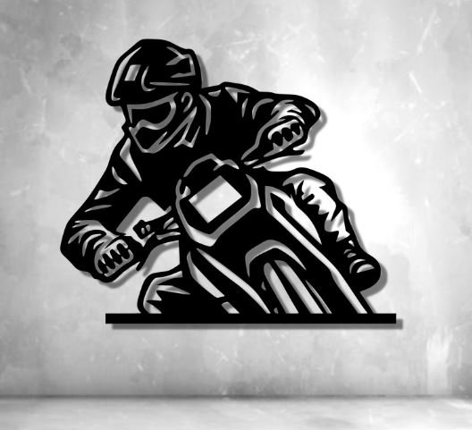 Rider Dxf Svg Png Files Motorcycle Motorcross - Etsy