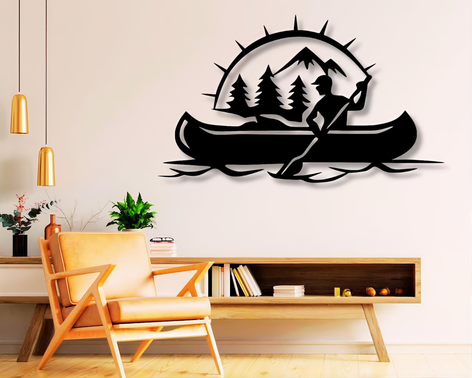 Canoe Dxf Svg Png Files , Wall , Decor , Art , Boat , Sea , Lake ...