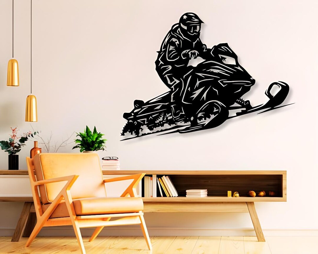 Snowmobile Wall Art: DXF SVG PNG Cut Files - Etsy Canada