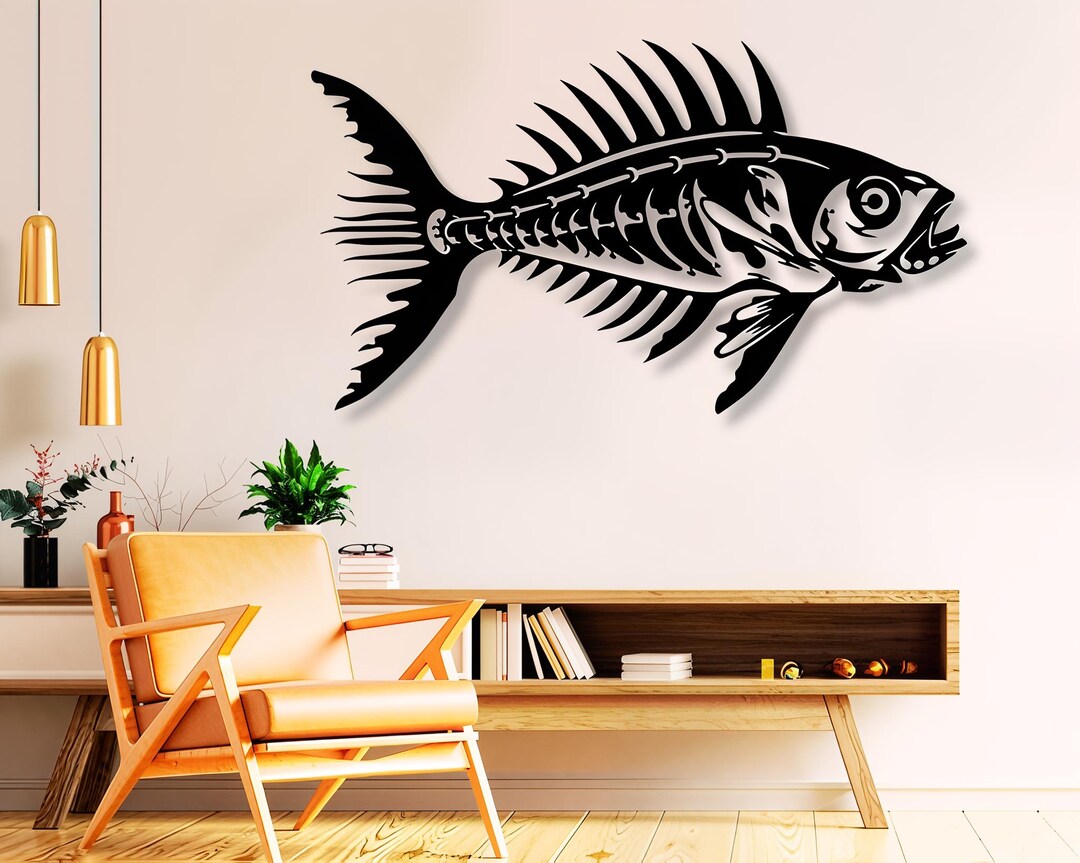 Dreadful Bonefish Dxf Svg Png Files Predator Fish Vector Cut File for ...