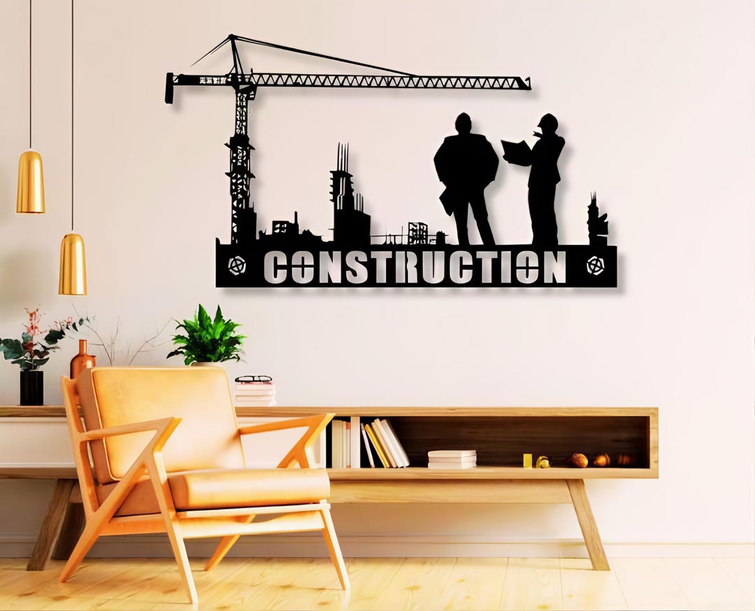 Construction Dxf , Svg , Png , Files , Wall Art , Laser Cut , Building ...