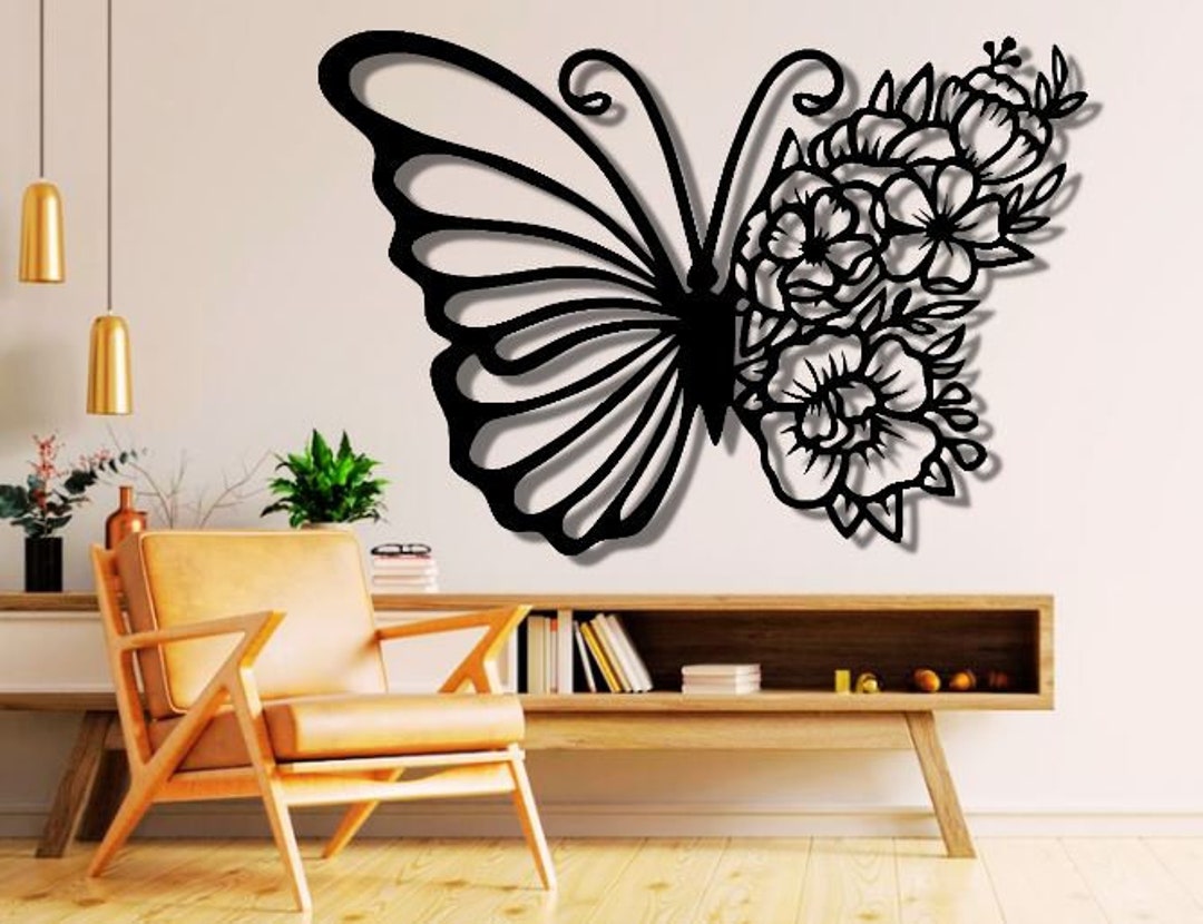 Butterfly Flower Dxf , Svg , Png , Files , Butterfly , Butterflies ...