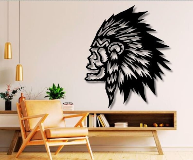 American Native Dxf Svg Png Files America Indian - Etsy