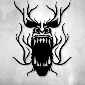 Devil Dxf Svg Png Files , Exorcist , Lucifer , Horror , Face ...