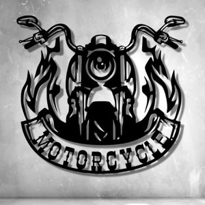 Motorcycle Dxf Svg Png Files , Motorcycle , Fire , Text , Sillhouette ...