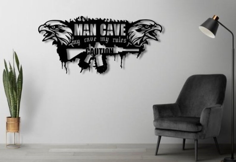 Man Cave Dxf Svg Png files Laser Cut Man Cave - Etsy