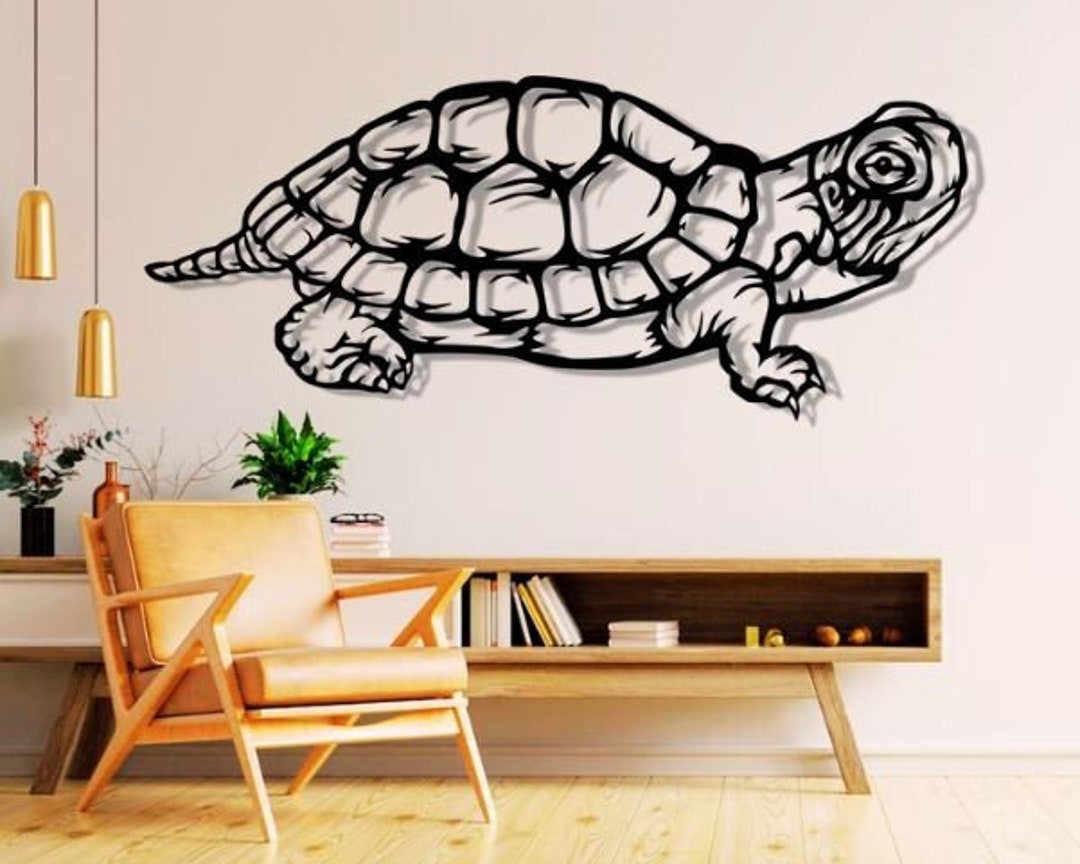 Turtle Dxf Svg Png Files , Turtle , Caretta , Wall Art , Cut File for ...