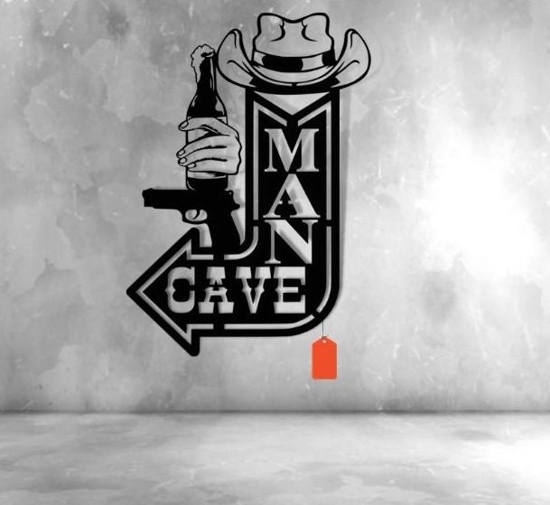 Man Cave Metal Wall Art Files, CNC Laser Plasma Cut (svg, Dxf, Png) - Etsy