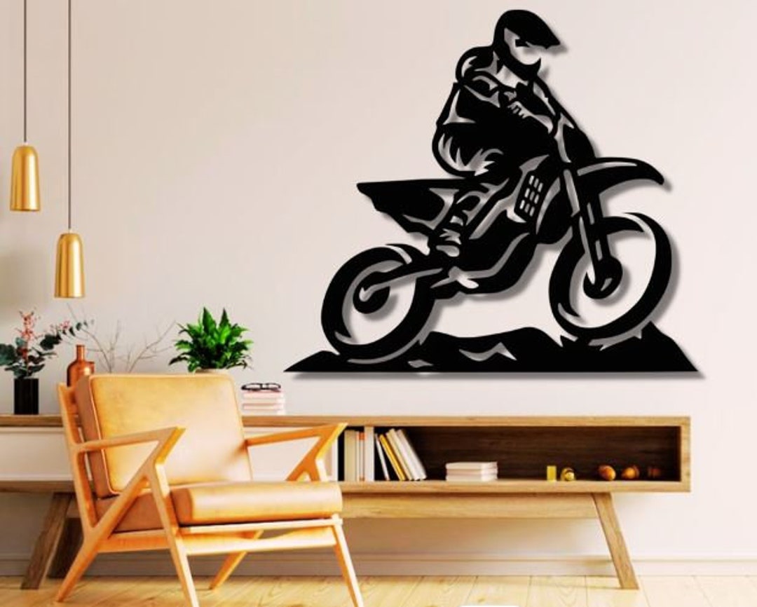 Motorcross Dxf Svg Png Files Motorcycle Racer Racing Superbike ...