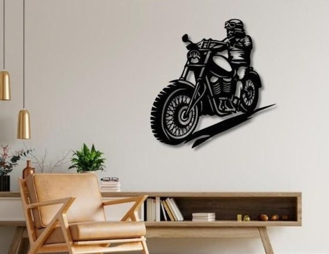 Rider Dxf Svg Png files Laser Cut Motorcycle - Etsy