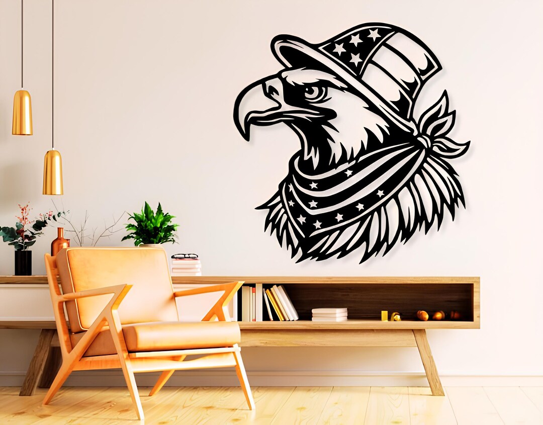 Falcon USA Army Vector Art (cnc, Plasma, Laser Cut File - Svg, Dxf, Png ...