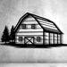 Wood House Dxf Svg Png Files , Farm , Wood , House , Barn , Farmer ...