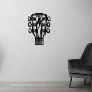Guitar Dxf , Svg , Png , Files , Rock , Music , Guitar , Wall , Art ...