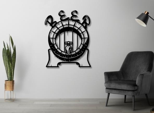 Beer Barrel Dxf Svg Png Fİles File Laser Cut Wall - Etsy