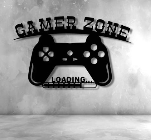 Gamer Zone Dxf Svg Png Files Wall Art Laser Cut - Etsy