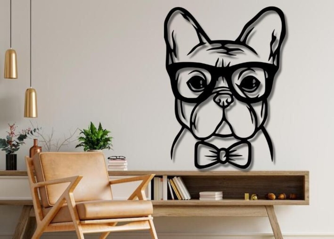 Bulldog Dxf , Svg , Png , Files , Dog , Glasses , Face , Head , Bulldog ...
