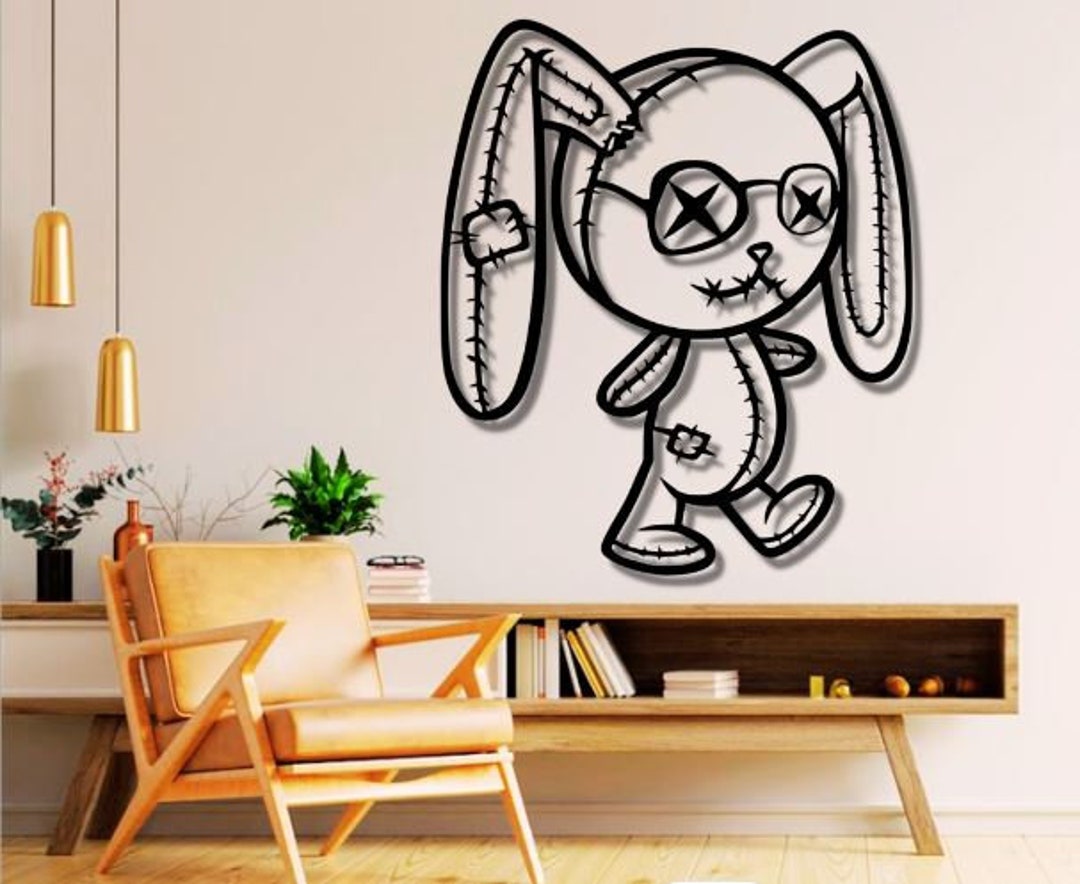 Rabbit Toy Dxf Svg Png Files , Bunny , Rabbit , Glasses , Toy , Walk ...