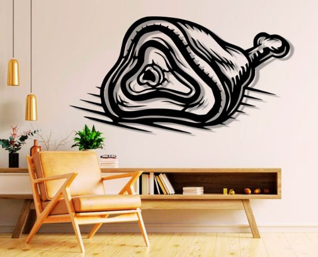 Meat Dxf Svg Png Files , Meat , Butcher , Wall Art , Cut , File , for ...