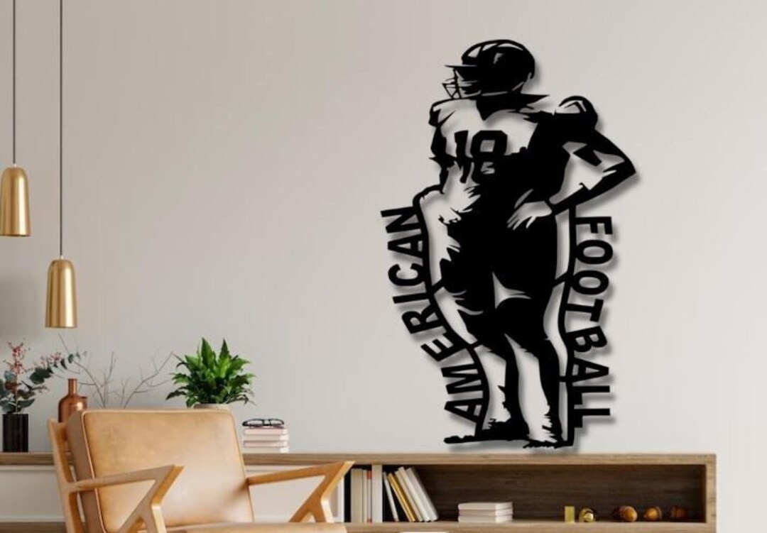 Football Player Dxf Svg Png Files American for Cnc Laser Plasma Cut ...