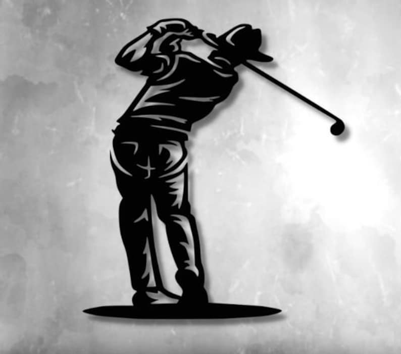 Golf Dxf Svg Png Files Golf Player Wall Art - Etsy