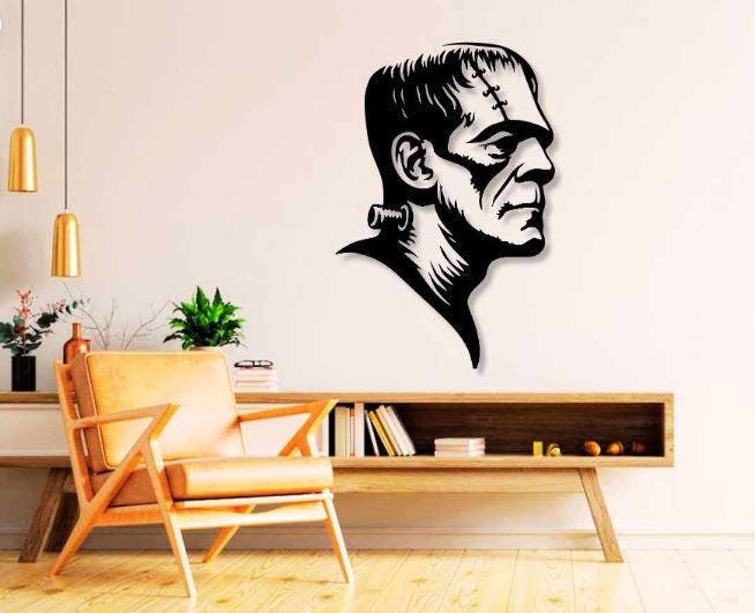 Frankensteins Dxf Svg Png Files Monster Frankenstein Wall Art Cut File ...