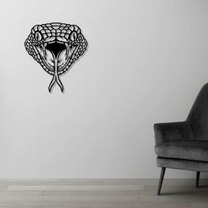 Snake Face Dxf Svg Png Files Snake Svg Wall Art Cut File for Cnc Plasma ...