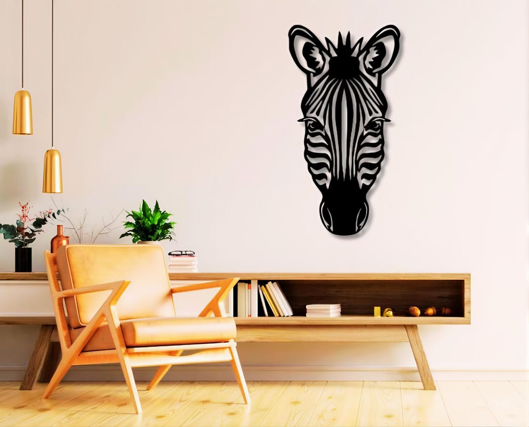 Zebra Dxf Svg Png Files Zebra Wall Art Cut File for Cnc Plasma Laser ...