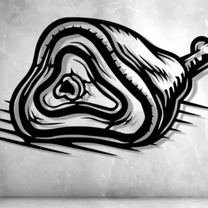 Archivos Dxf Svg Png de carne, carne, carnicero, arte de pared, corte ...