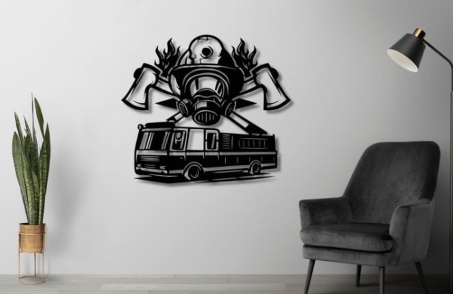 Fireman Dxf svg Png Files Laser Cut Wall Art - Etsy