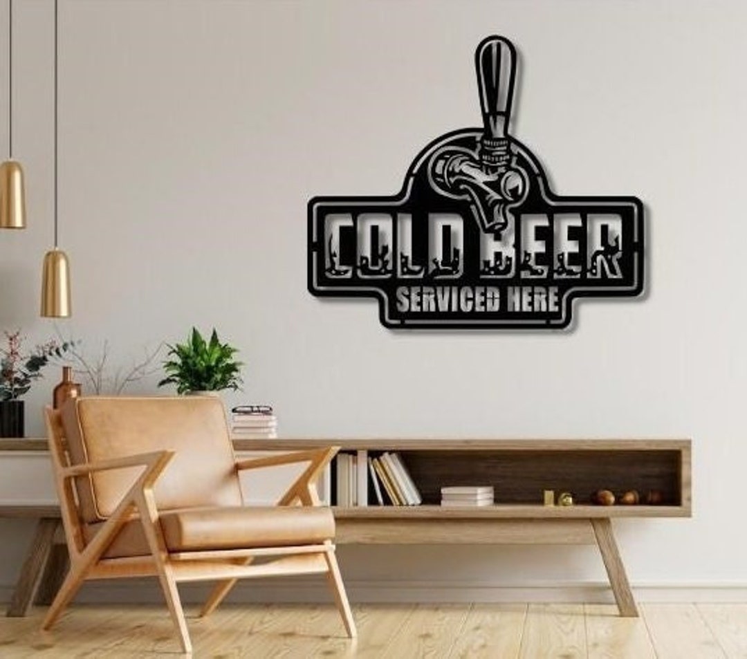 Cold Beer Dxf , Svg , Png , Files , Laser Cut , Beer , Sign , Wall Art ...