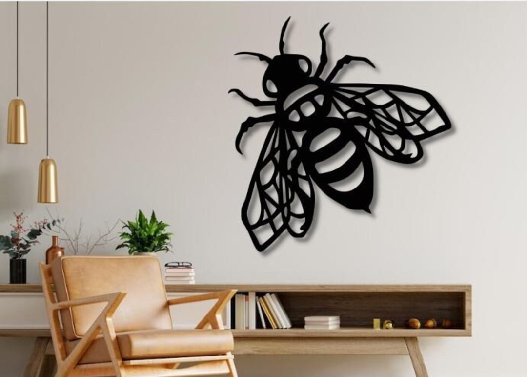 Bee Dxf , Svg , Png , Files , Bee , Wall , Art, File , Bees , Honey ...
