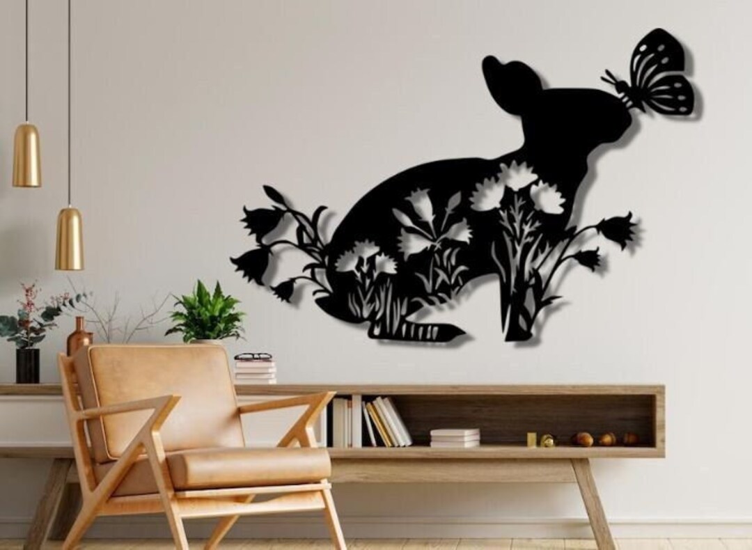 Easter Bunny Dxf , Svg , Png , Files , Easter , Bunny , Butterfly ...